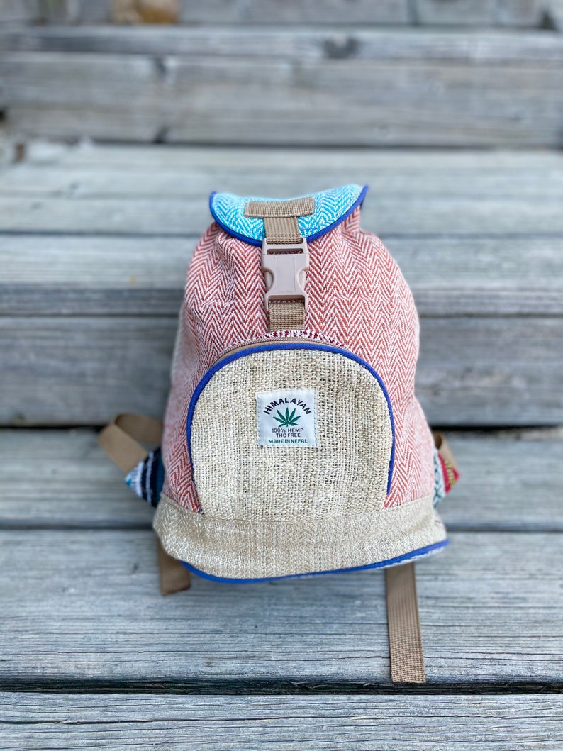 Multi-purpose Mini Himalayan Hemp Drawstring Backpack Rucksack | Etsy