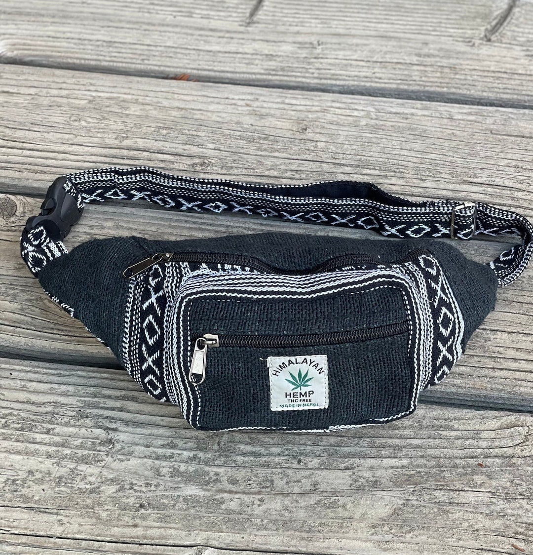 Himalayan Hemp Fanny Pack: Fair Trade Vegan Waist Bag - Etsy