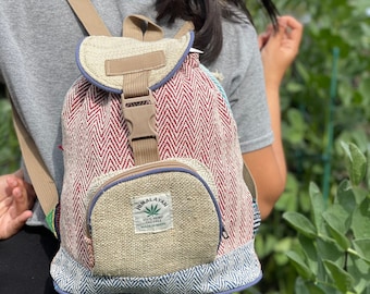 Multi-purpose Mini Himalayan Hemp Drawstring Backpack Rucksack | Etsy