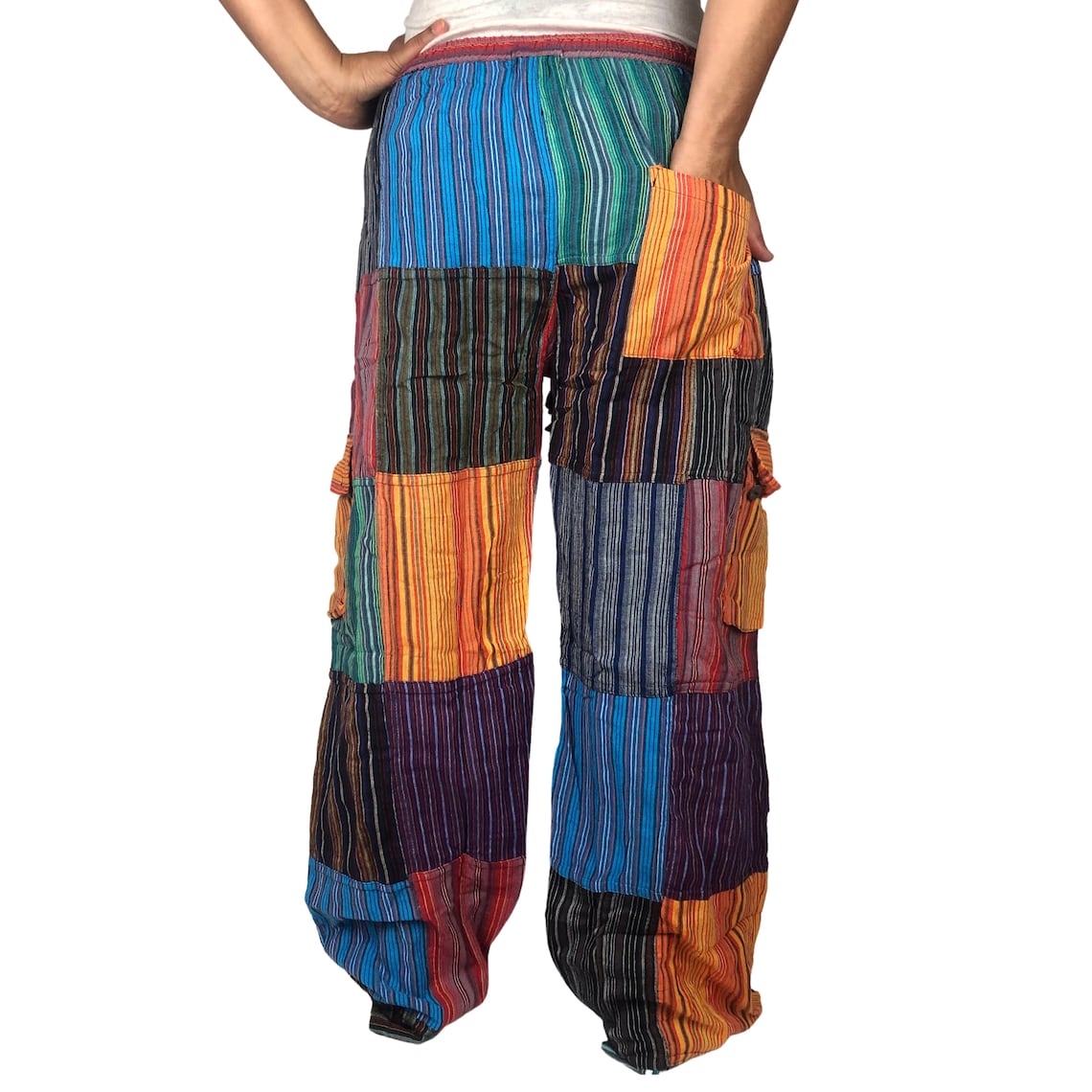 Cool Boho Style Patchwork Pants Bright Comfy Men and Women - Etsy