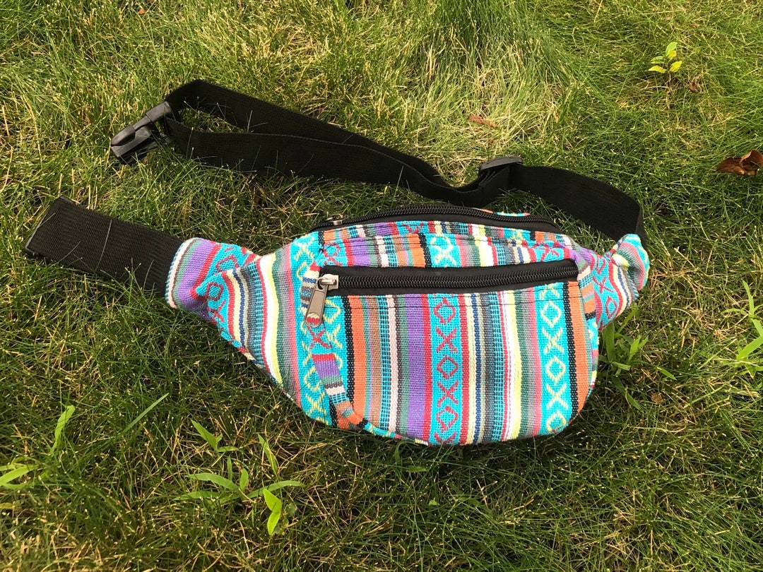 Handmade Cotton Fanny Pack: Nepal Tribal Print Waist Bag - Etsy