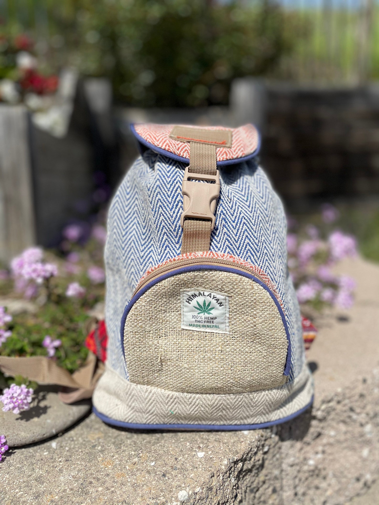 Multi-purpose Mini Himalayan Hemp Drawstring Backpack Rucksack | Etsy