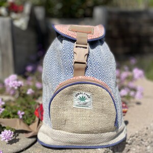 Multi-purpose Mini Himalayan Hemp Drawstring Backpack Rucksack Fair ...