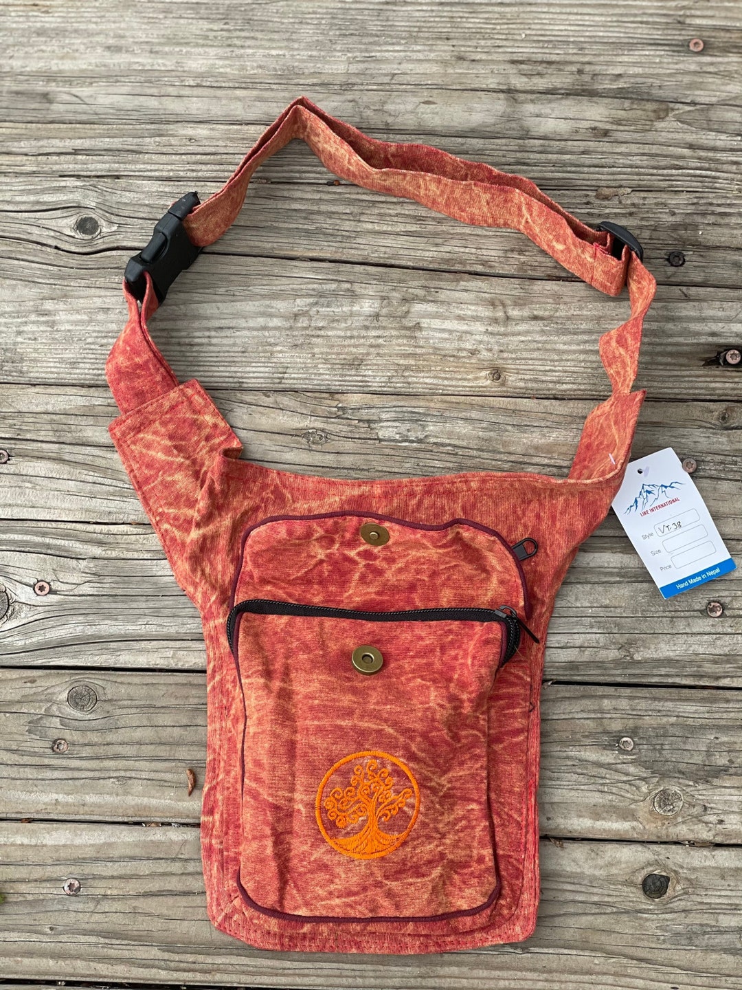 Tree of Life Hemp Fanny Pack: Handmade Vegan Bum Bag - Etsy