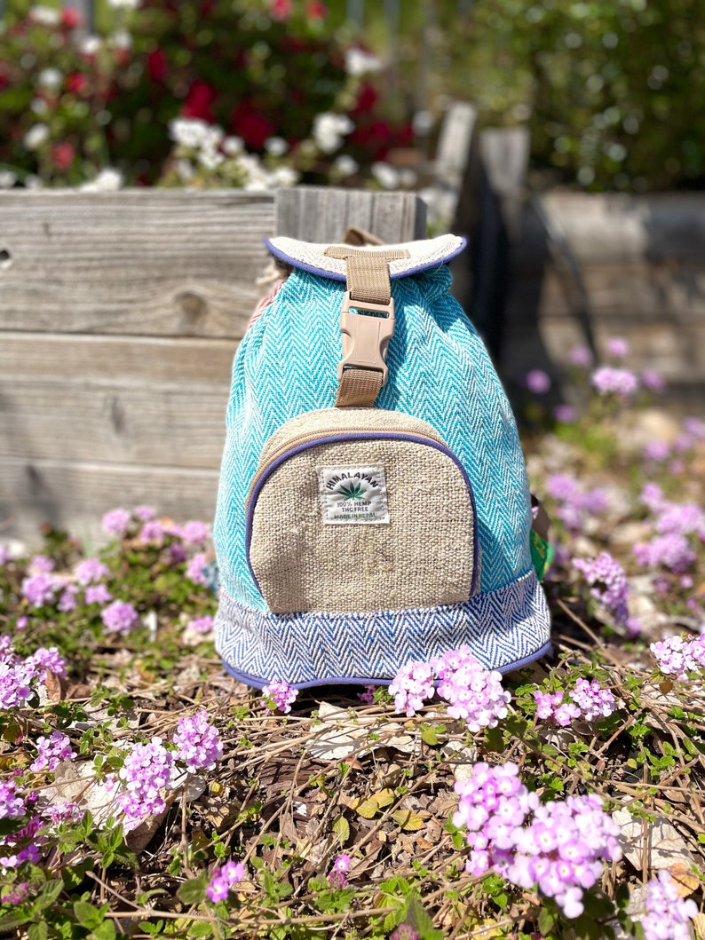 Multi-purpose Mini Himalayan Hemp Drawstring Backpack Rucksack | Etsy