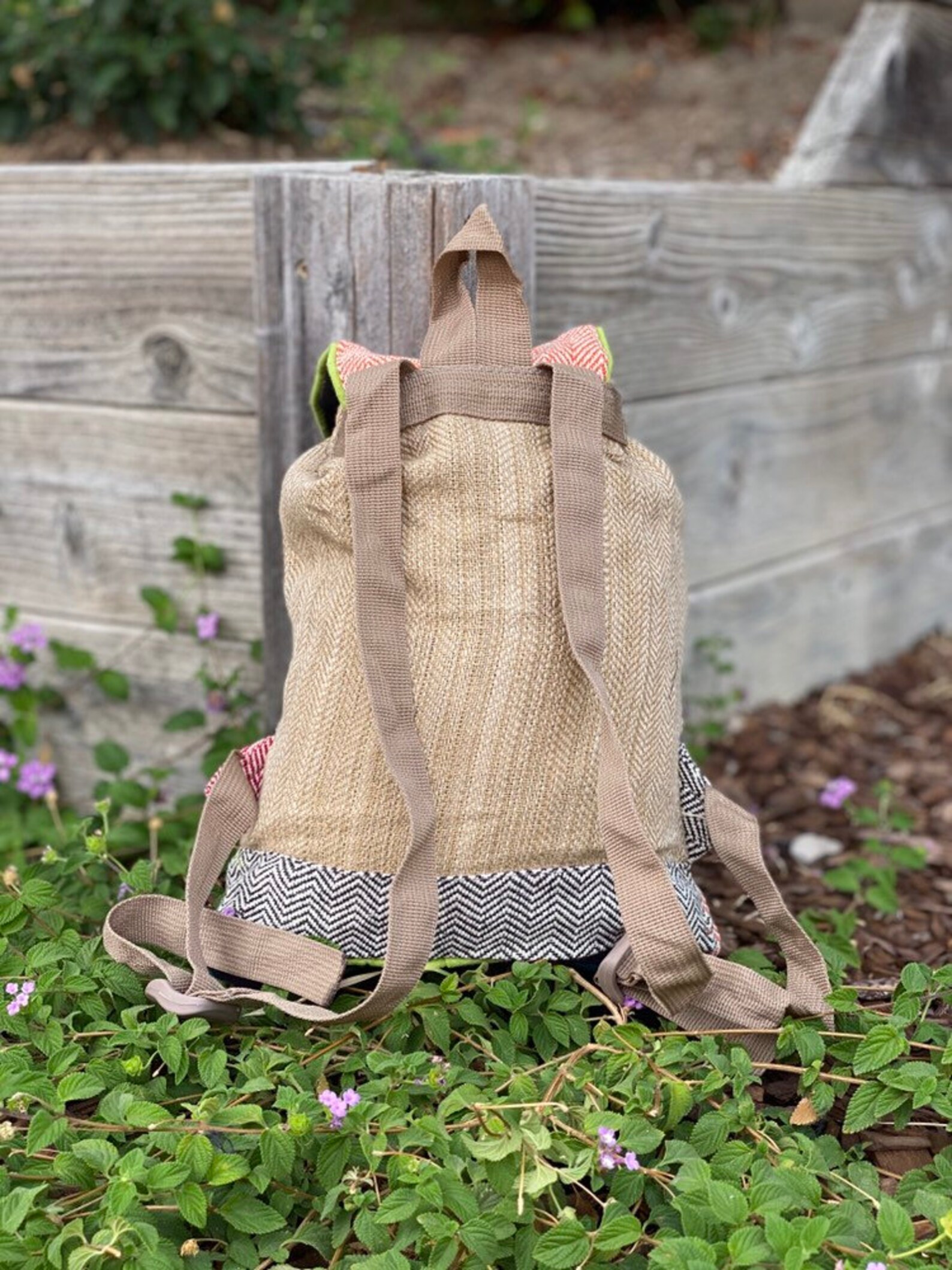 Multi-purpose Mini Himalayan Hemp Drawstring Backpack Rucksack | Etsy