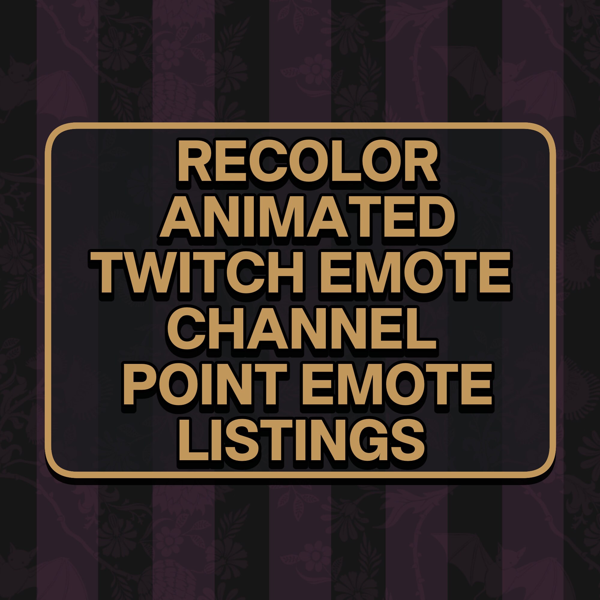 Recolor 1 Animated Twitch Emote - Etsy
