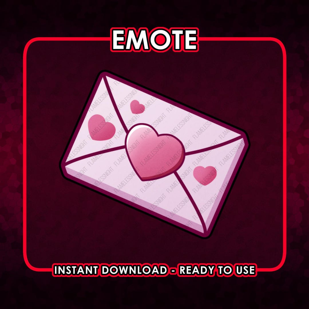 Love Letter | Emote & Channel Point Icon | Twitch Discord Youtube Kick ...