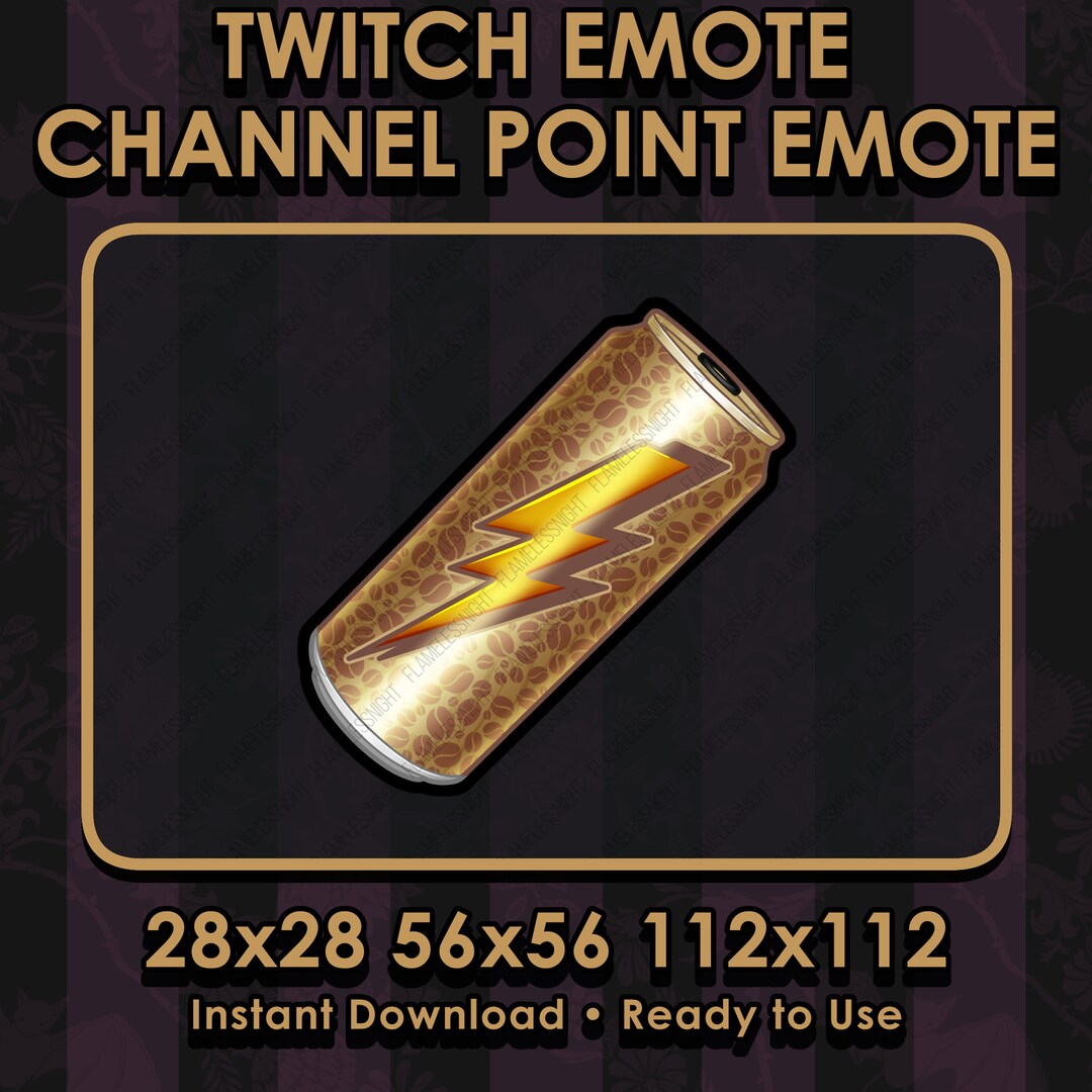 Coffee Energy Drink 1 Twitch Emote / Channel Point Emote - Etsy