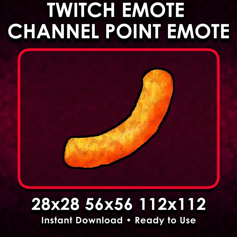 Cheese Puff - Twitch Emote | Twitch Channel Point | Channel Point ...