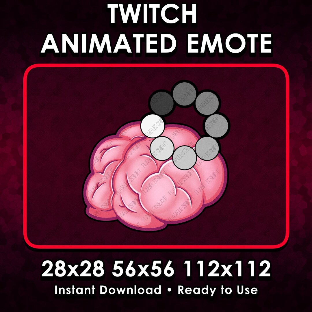 Buffering Brain | Twitch Emote | Animated Emote - Etsy
