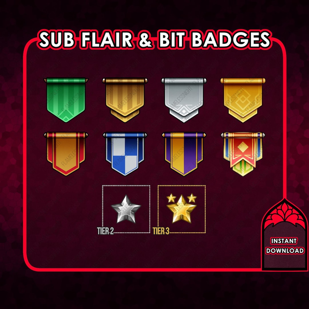 Rank Banner | Sub Flair Bit Role & Loyalty Badge | Twitch Discord ...