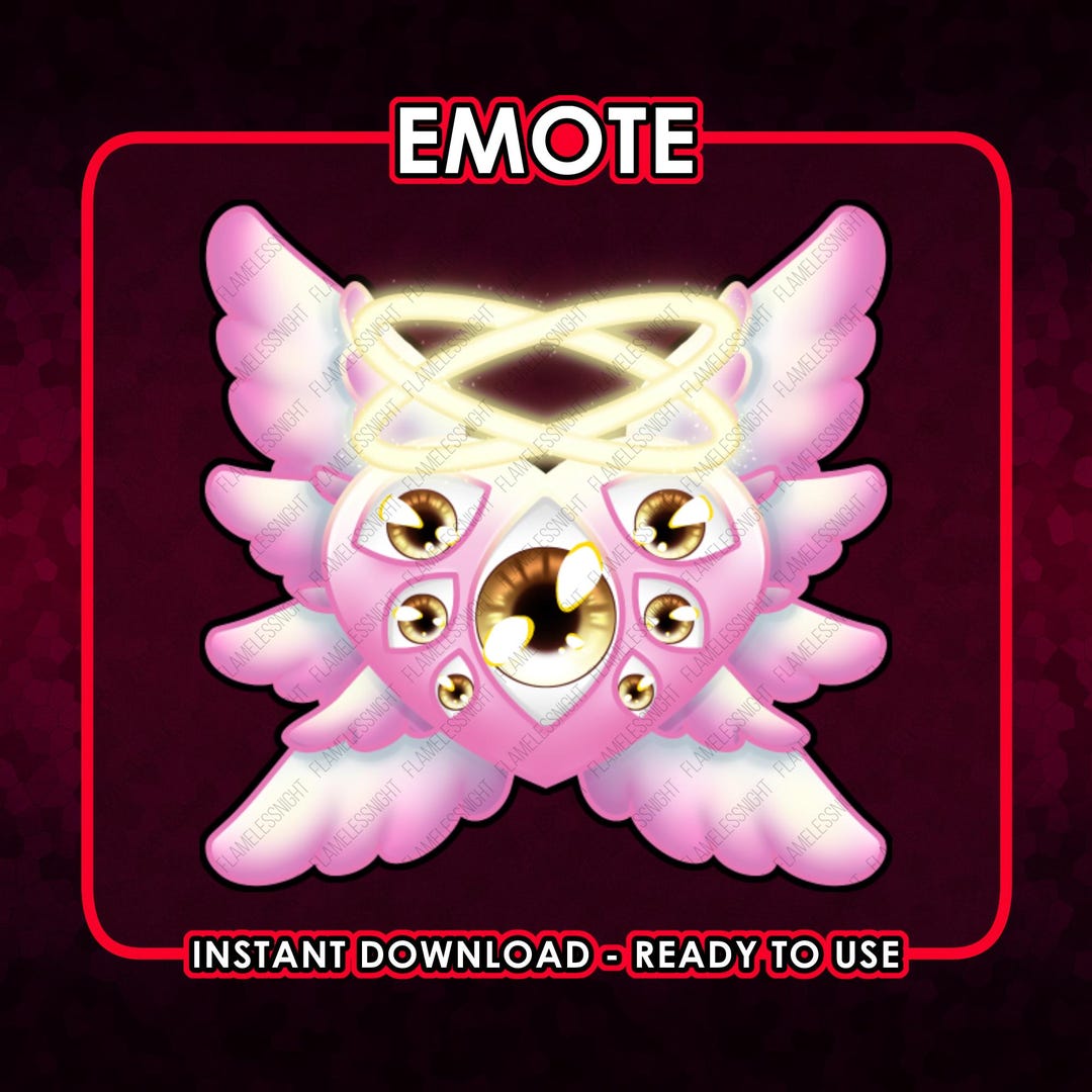 Angel Heart | Emote & Channel Point Icon | Twitch Discord Youtube Kick ...