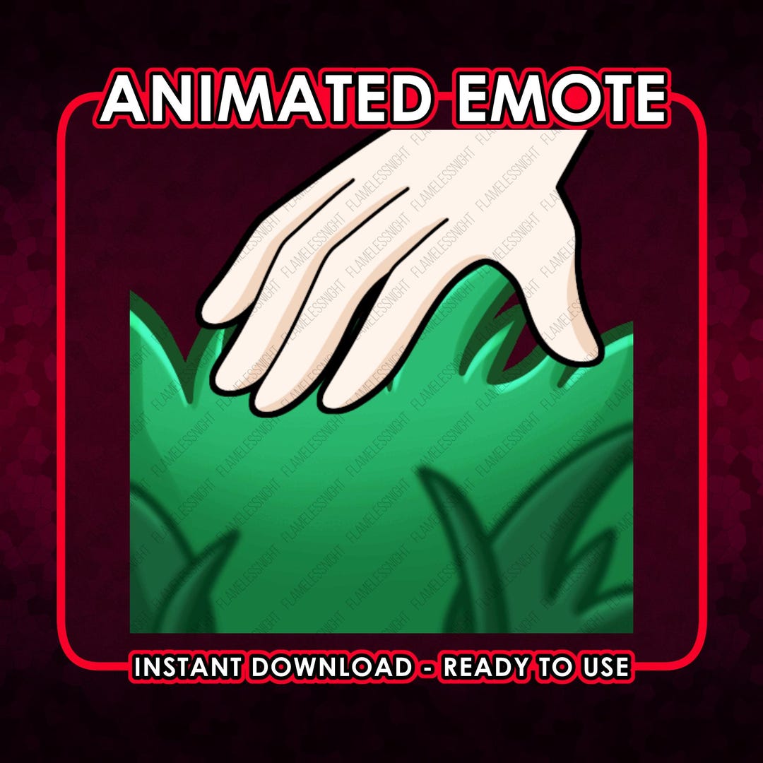 Touch Grass - Fair | Twitch Animated Emote - Etsy