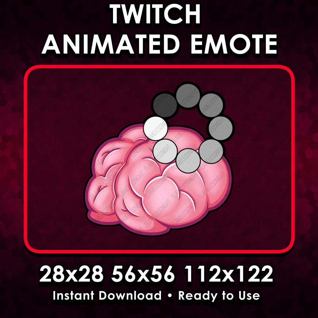 Buffering Brain 1 Animated Twitch Emote - Etsy Australia