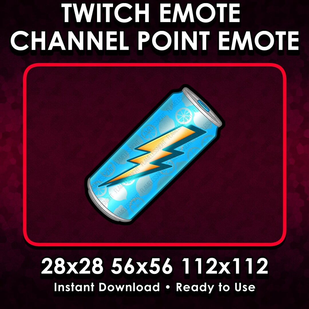 Energy Drink blue Twitch Emote Twitch Channel Point Channel Point ...