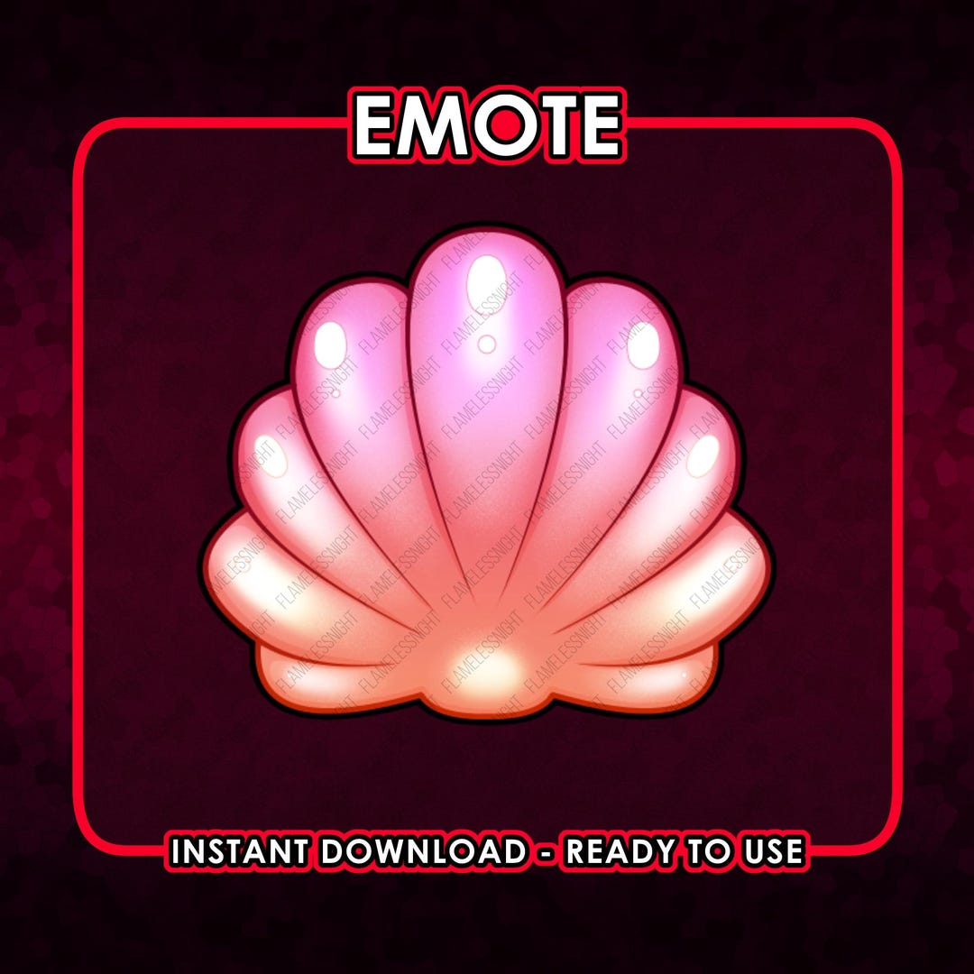 Seashell | Emote & Channel Point Icon | Twitch Discord Youtube Kick - Etsy