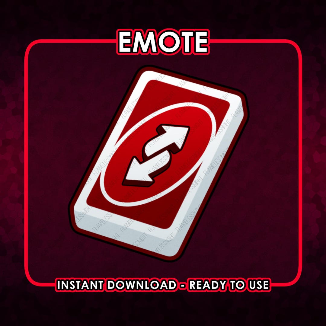 Reverse Card | Emote & Channel Point Icon | Twitch Discord Youtube Kick ...
