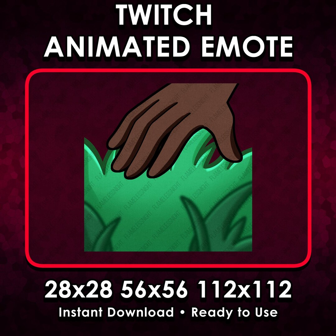 Touch Grass (dark) - Twitch Animated Emote | Twitch Emote | Stream ...