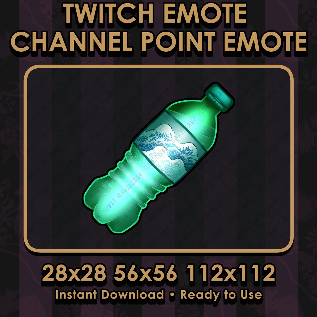 Tsunami Soda 1 Twitch Emote / Channel Point Emote - Etsy