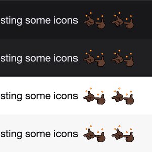 Finger Guns dark 1 Animated Twitch Emote - Etsy