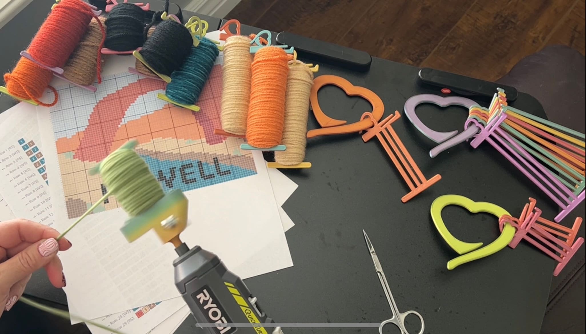 Yarn Bobbin Kit Includes: Bobbins Storage Ring Winder Drill - Etsy