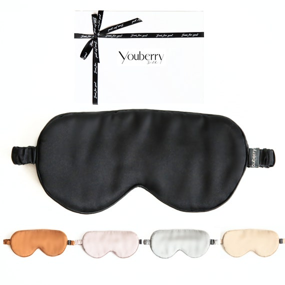 Mulberry Silk Sleep Eye Mask Hypoallergenic 100 Pure Silk 22 Momme Etsy UK