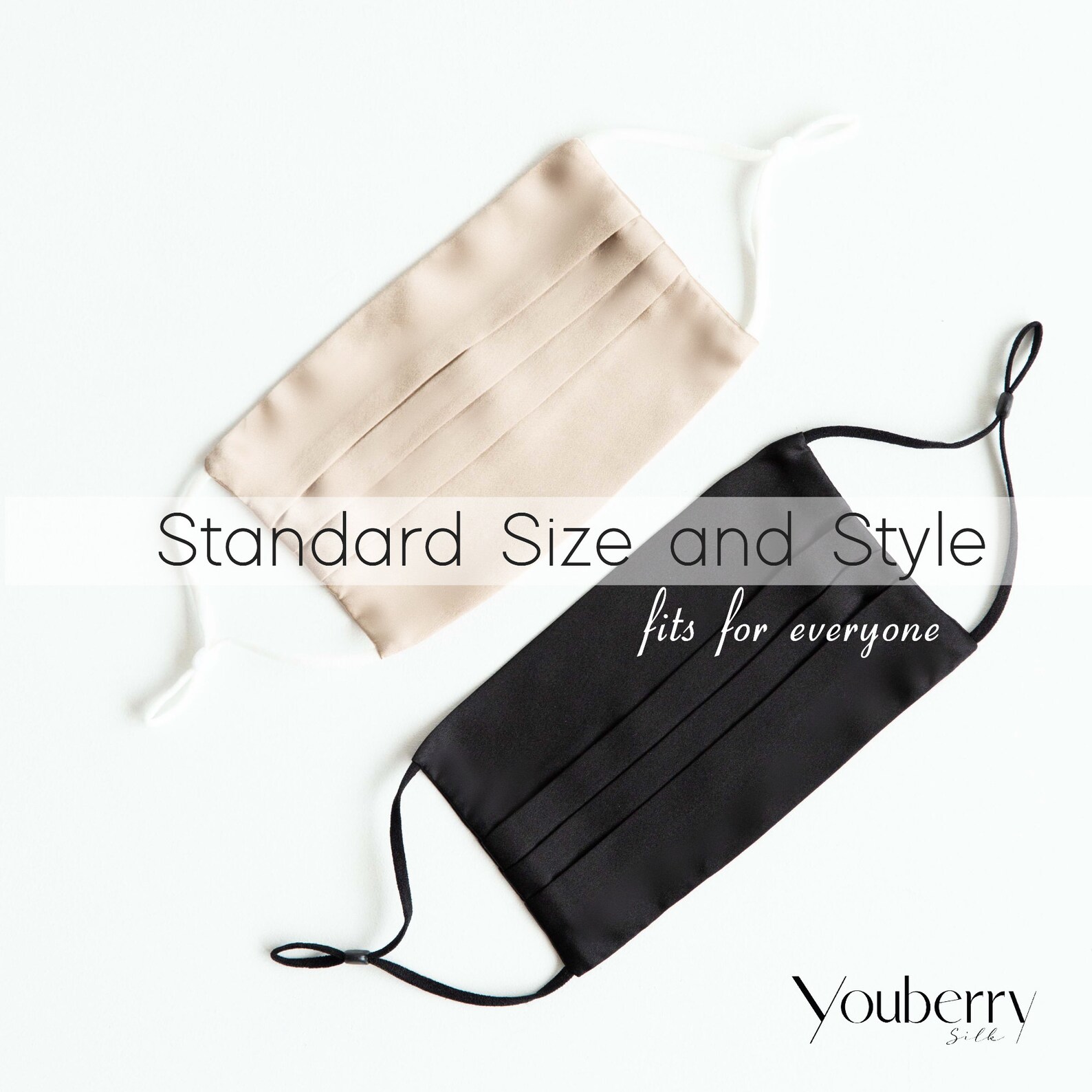 100% Melberry Silk Face Mask Breathable Hypoallergical Soft&delicate to ...