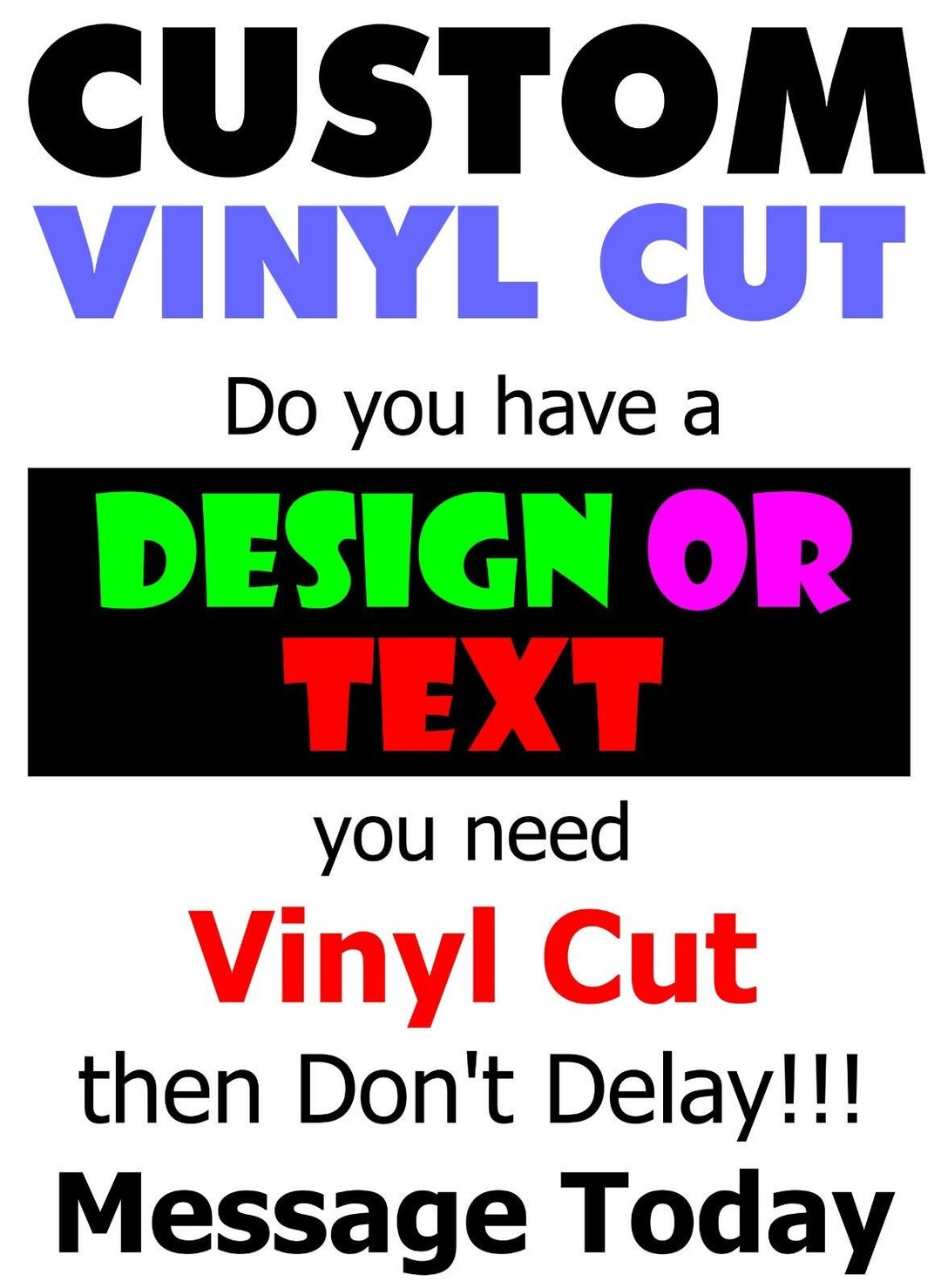 Vinyl Graphics & Text Custom Cut - Etsy
