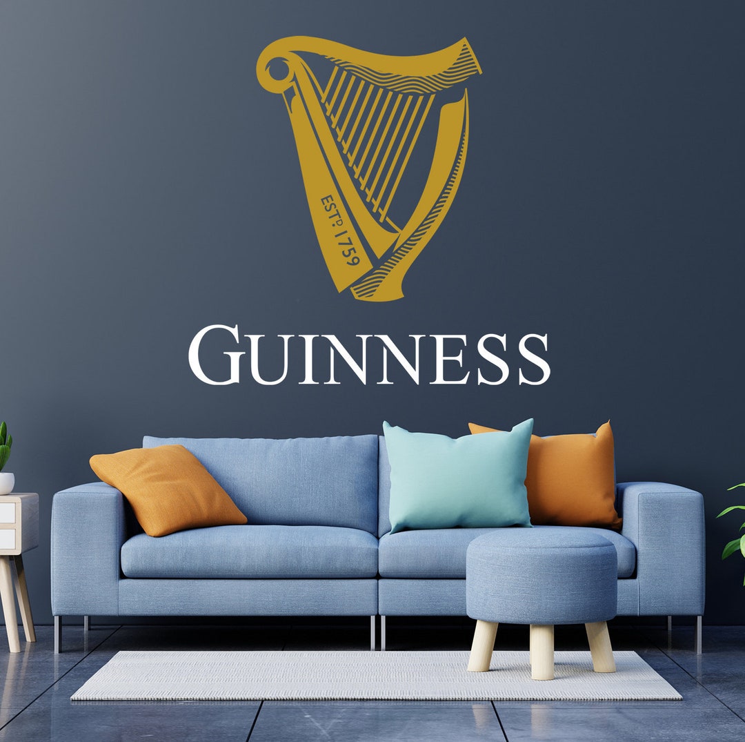 Guinness Inspired Vinyl Decal Wall Art - Etsy
