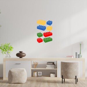 Plastic Bricks Vinyl Wall Art Stickers - Etsy