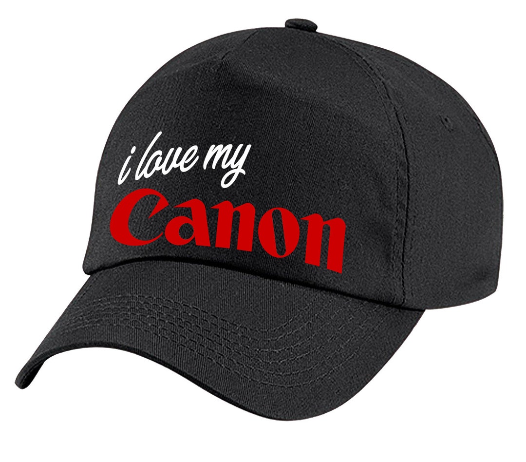 Black Baseball Cap Canon Camera Logo Inspired Cap - Etsy