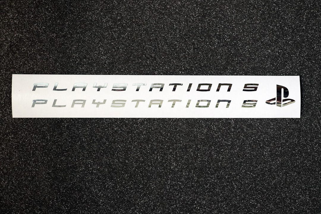 PS5 Playstation 5 | Retro PS3 Logo Chrome Effect Decal - Etsy