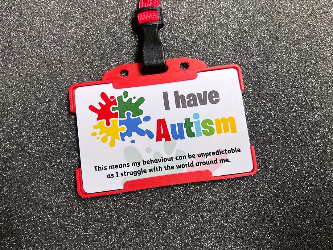 Autism Awareness ID Card - Etsy