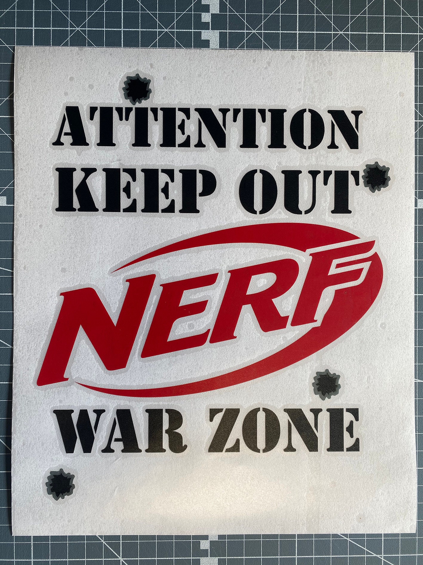 Nerf War Zone Sign - Etsy UK