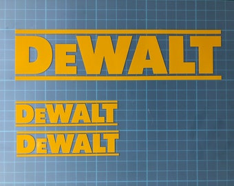 8x Dewalt Decal Stickers, High Quality Vinyl, Laminated for Protection ...