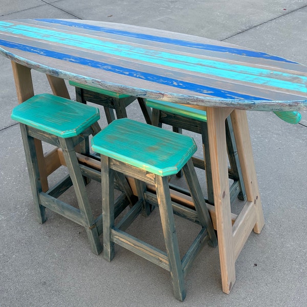 Surfboard High Table - Etsy