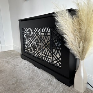 Bespoke Mirrored Radiator Cover Custom UK New Design Black - Etsy