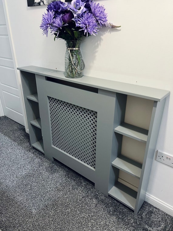 Bespoke Grill Radiator Cover With Double Shelve Custom Made UK | Etsy UK