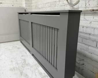Bespoke Regency Grill Radiator Cover With Double Shelve Custom Made UK ...