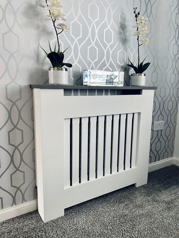 Bespoke Custom Radiator Cover Solid Oak Top UK | Etsy