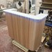 Bespoke Reception Desk, Fluted Design, Shaded White - Etsy
