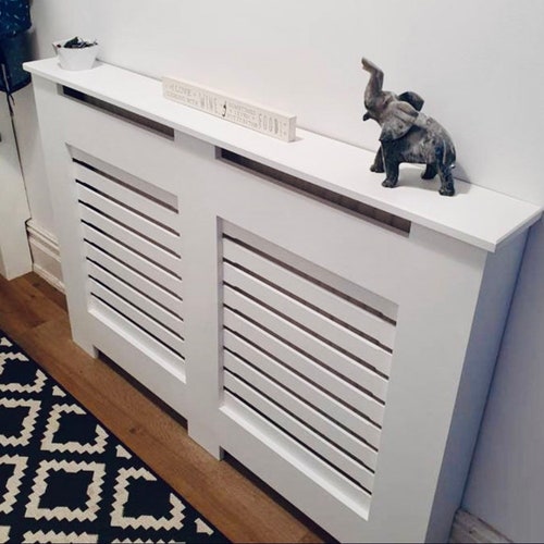 Bespoke Custom Radiator Cover Solid Oak Top UK - Etsy