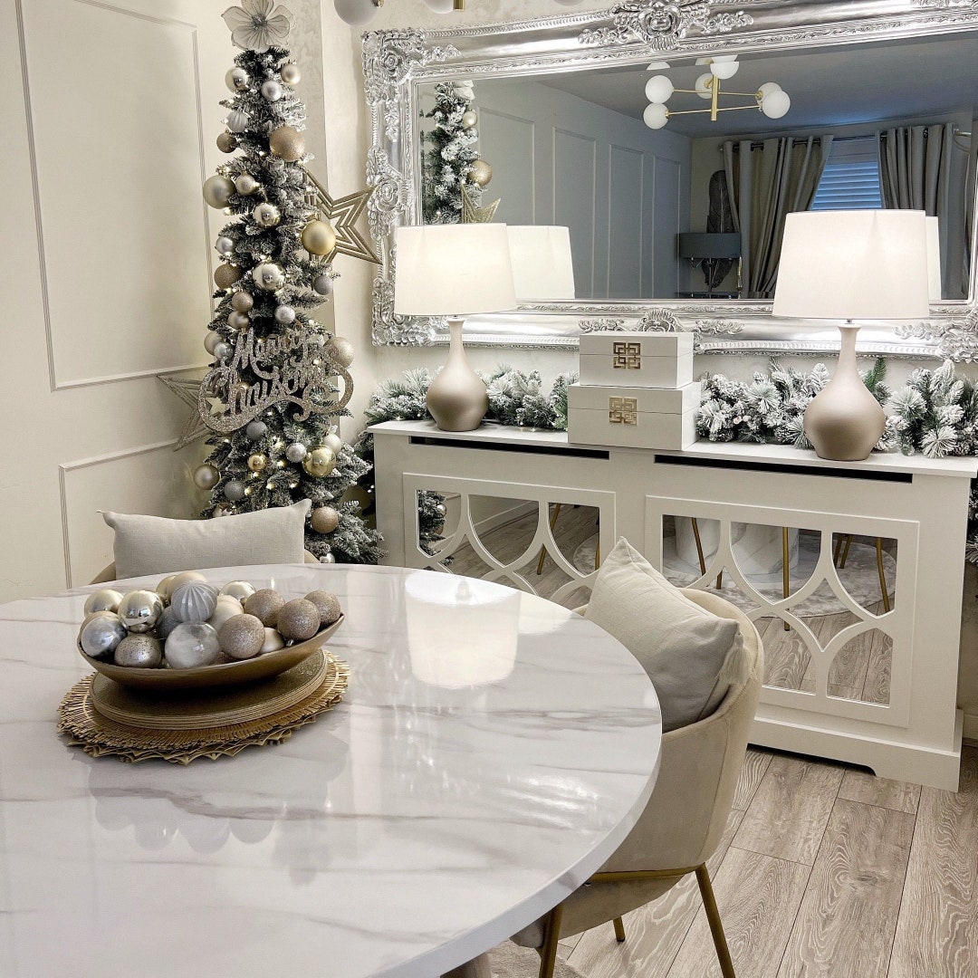 Bespoke Mirrored Radiator Cover Custom UK New Design White - Etsy UK