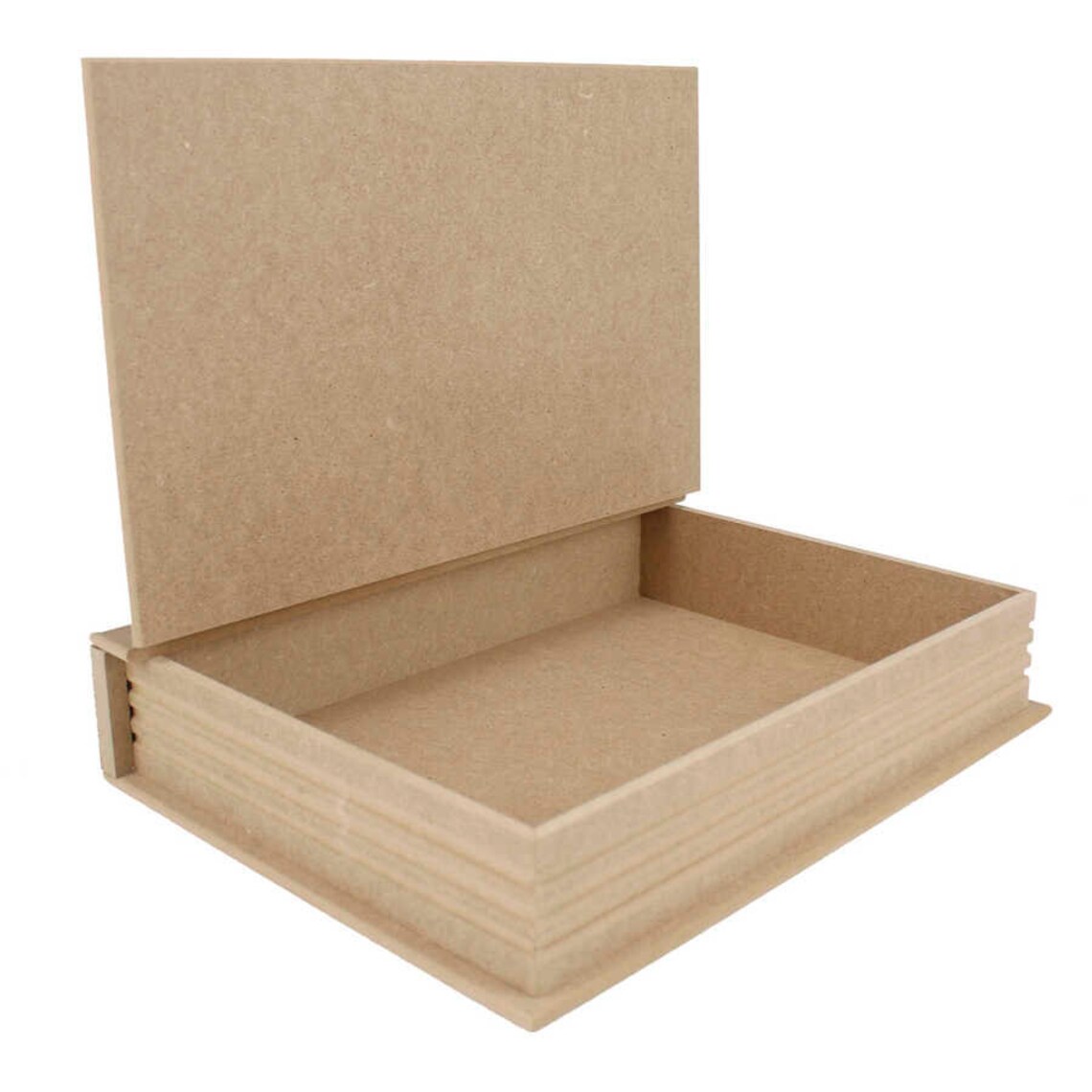 Book Wood Box Unfinished Large Wooden Box Storage Jewelry - Etsy