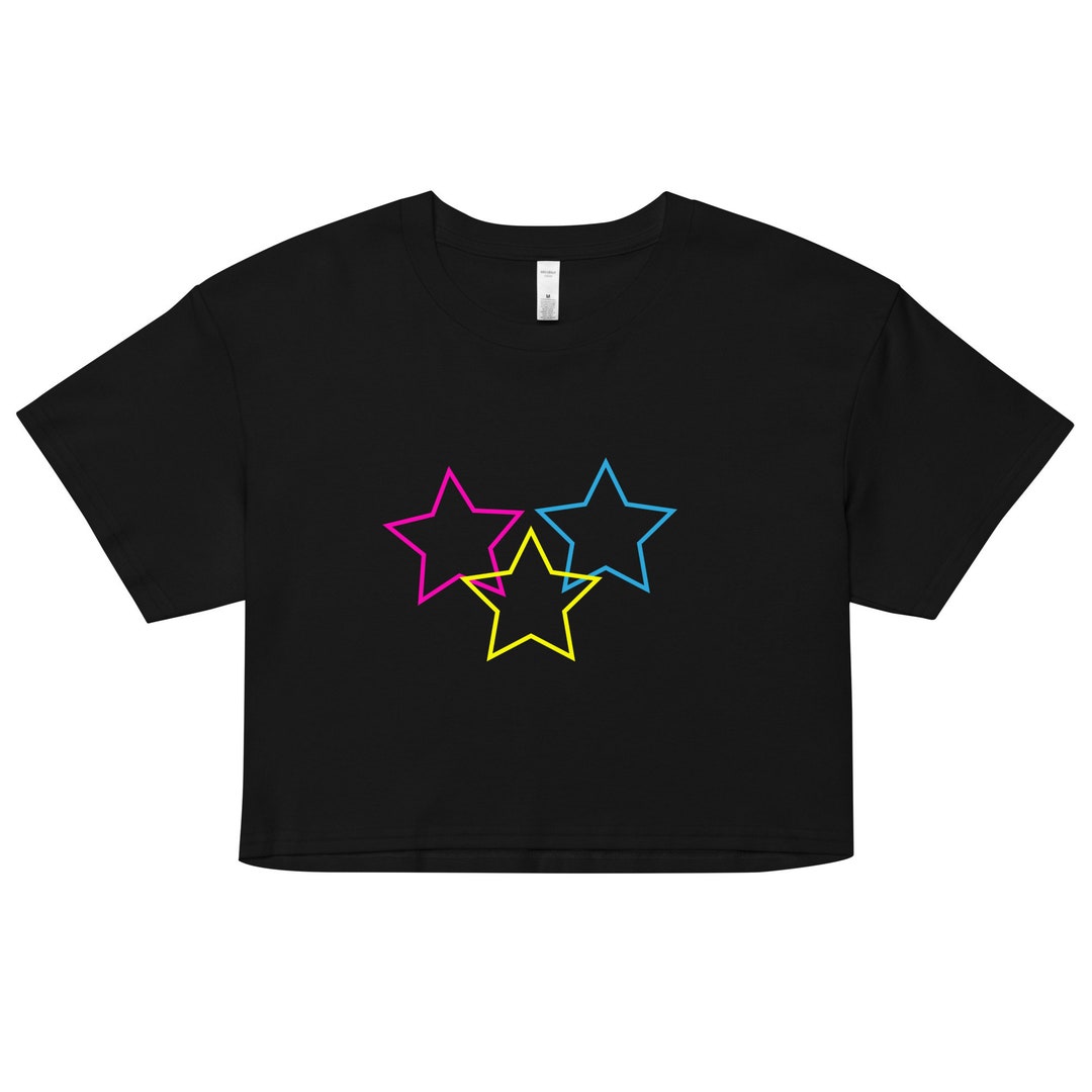 Pansexual Flag Stars Crop Top Subtle Pan Pride - Etsy