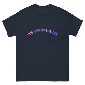 Why Not Both Spanish Balloon Font Bisexual Pride Short Sleeve T-shirt ...