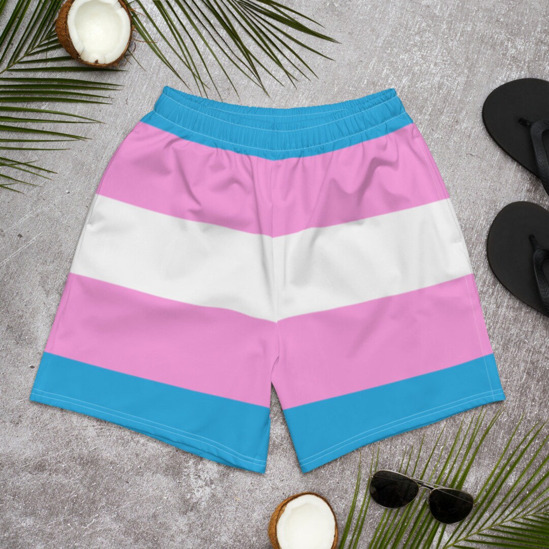 Transgender Flag Athletic Long Shorts Trans Pride LGBTQ Gift Pride ...