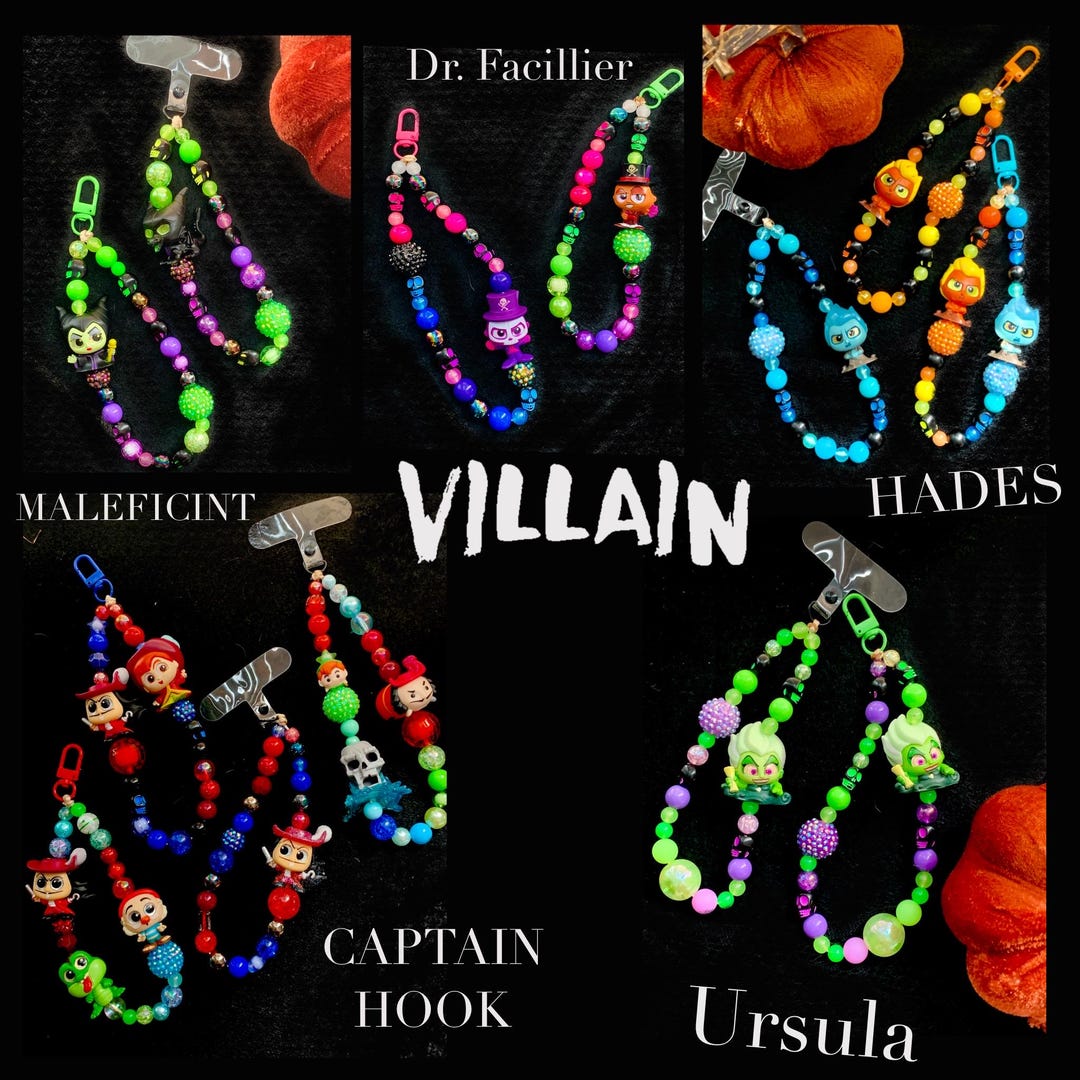 DISNEY VILLAINS Ursula, Hades, Maleficent, Dr. Facillier, Captain Hook ...