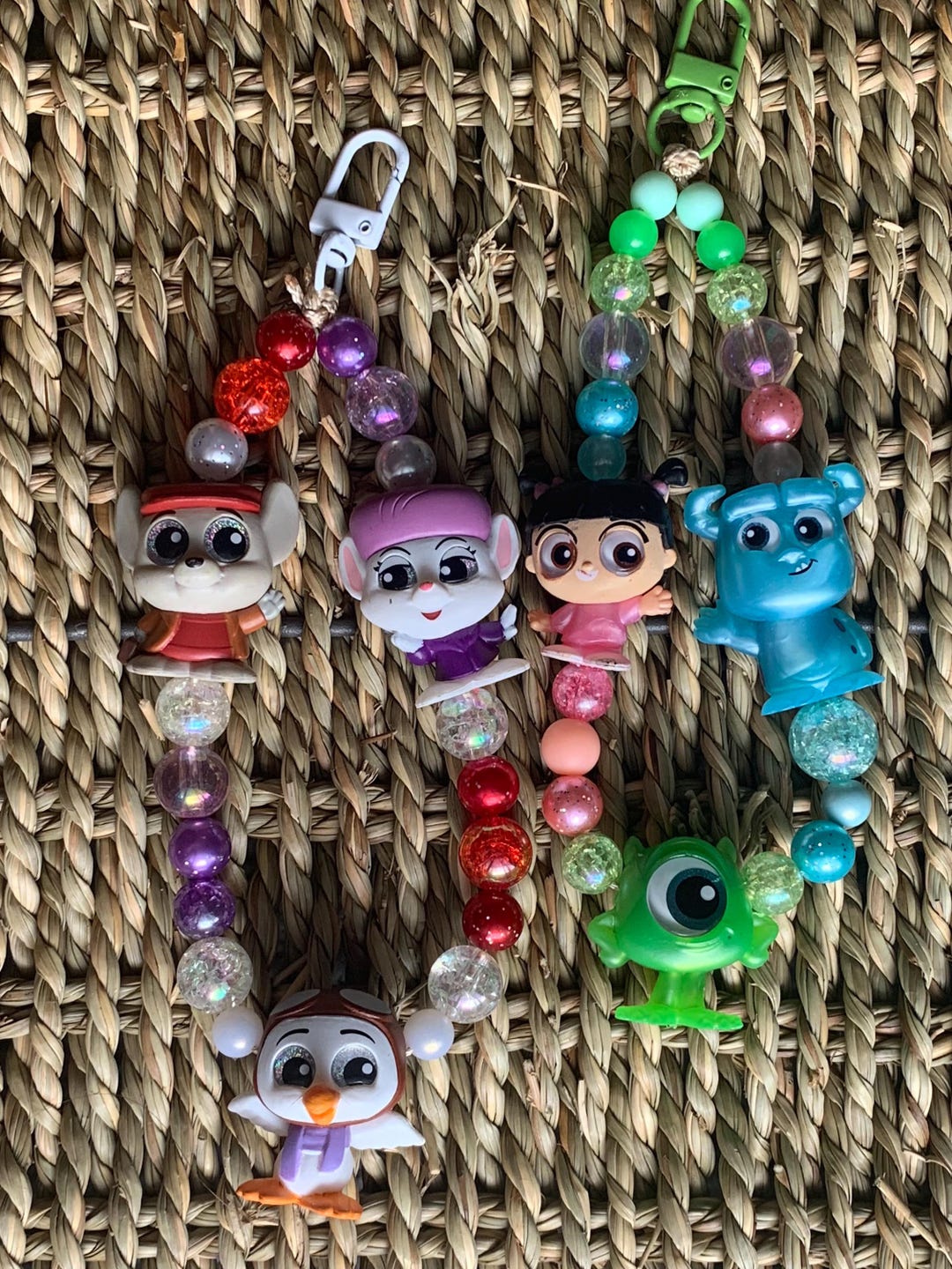The Rescuers, Monster Inc Sully Boo and Mike Wazowski Character Key ...